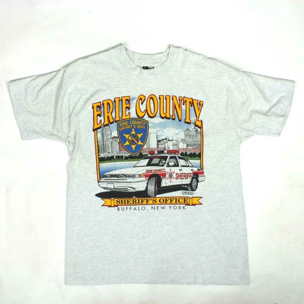 Vintage Erie County Sheriffs Department Drug T-Shirt … - Gem